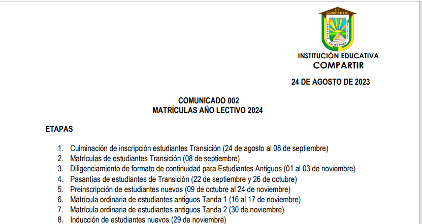 :::I. E. COMPARTIR:::