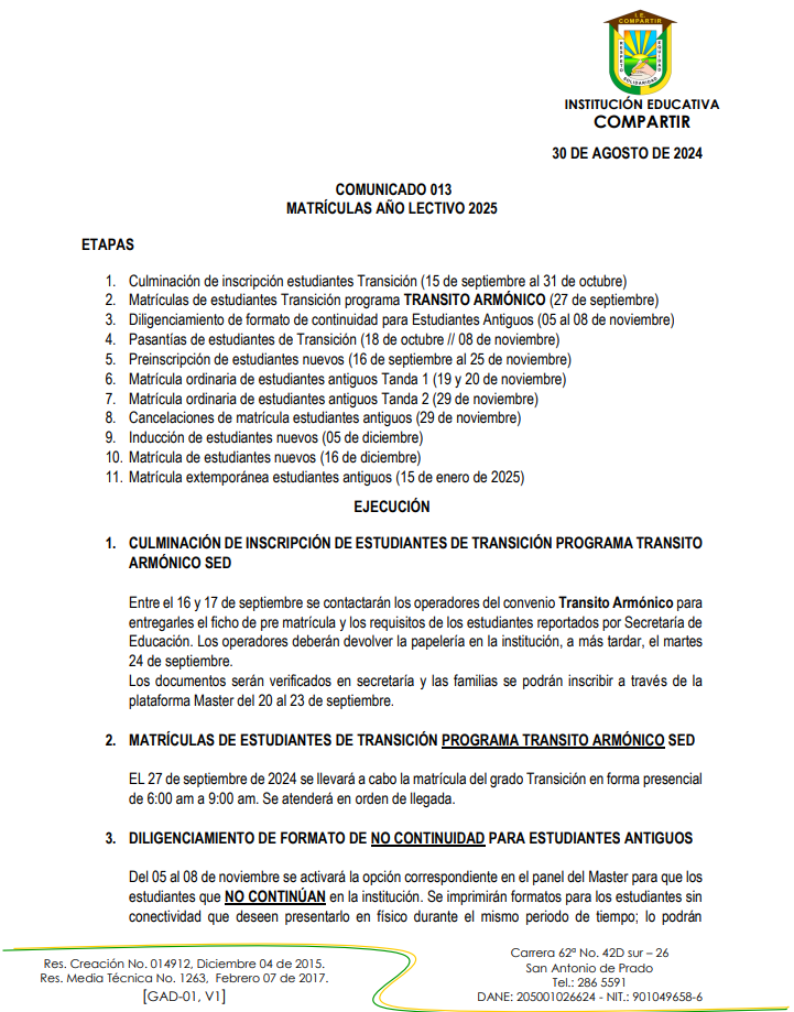 :::I. E. COMPARTIR:::